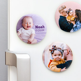 Imanes personalizados para nevera redondos 5,6 cm - Stikets