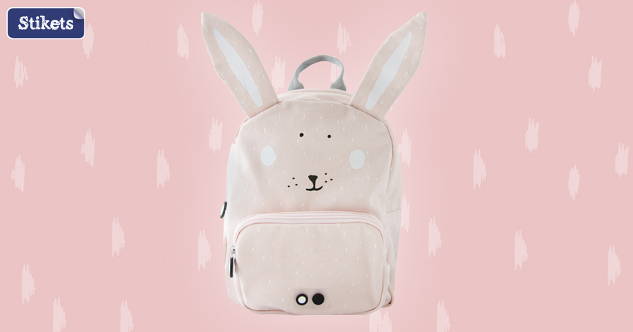 Mochila grande Mrs. Rabbit Trixie personalizable - Stikets