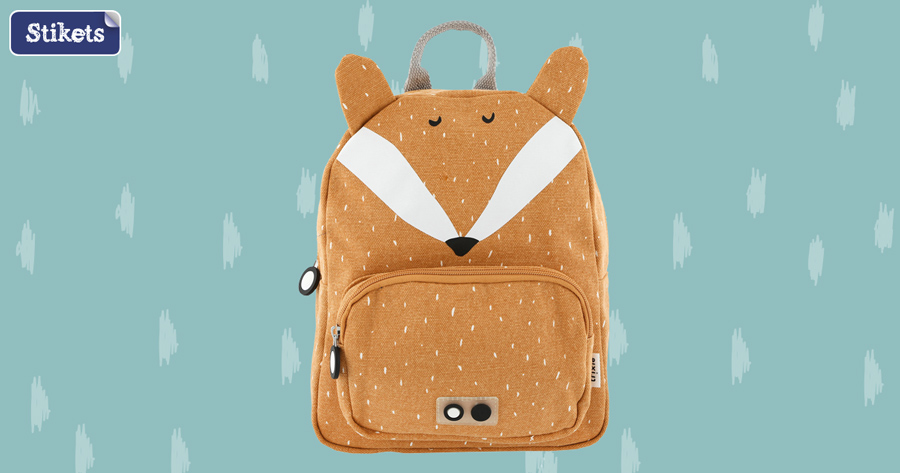 Mochila grande Mr. Fox Trixie personalizable - Stikets
